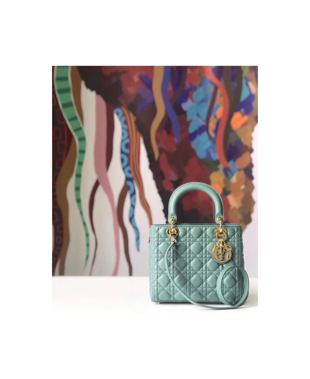 CHRISTIAN DIOR LADY DIOR LAMBSKIN BAGLADY DIOR LAMBSKIN BAG